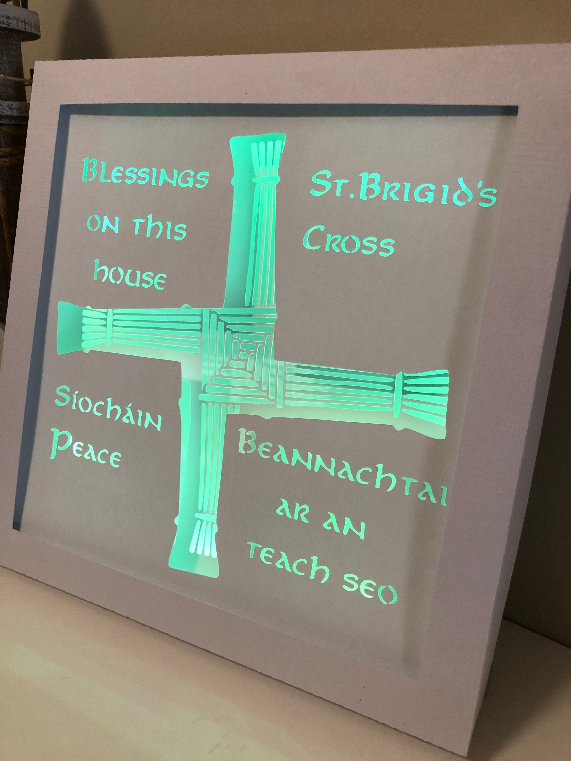 St Brigid's Cross Shadow Box SVG Layered Card Stock Cut - Etsy