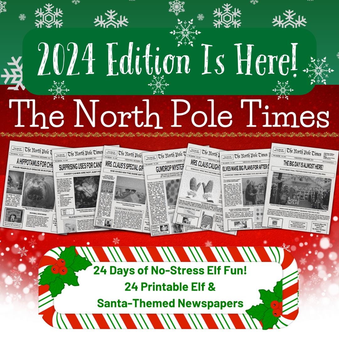 La edición imprimible del periódico North Pole Times 2024 ya está aquí ...