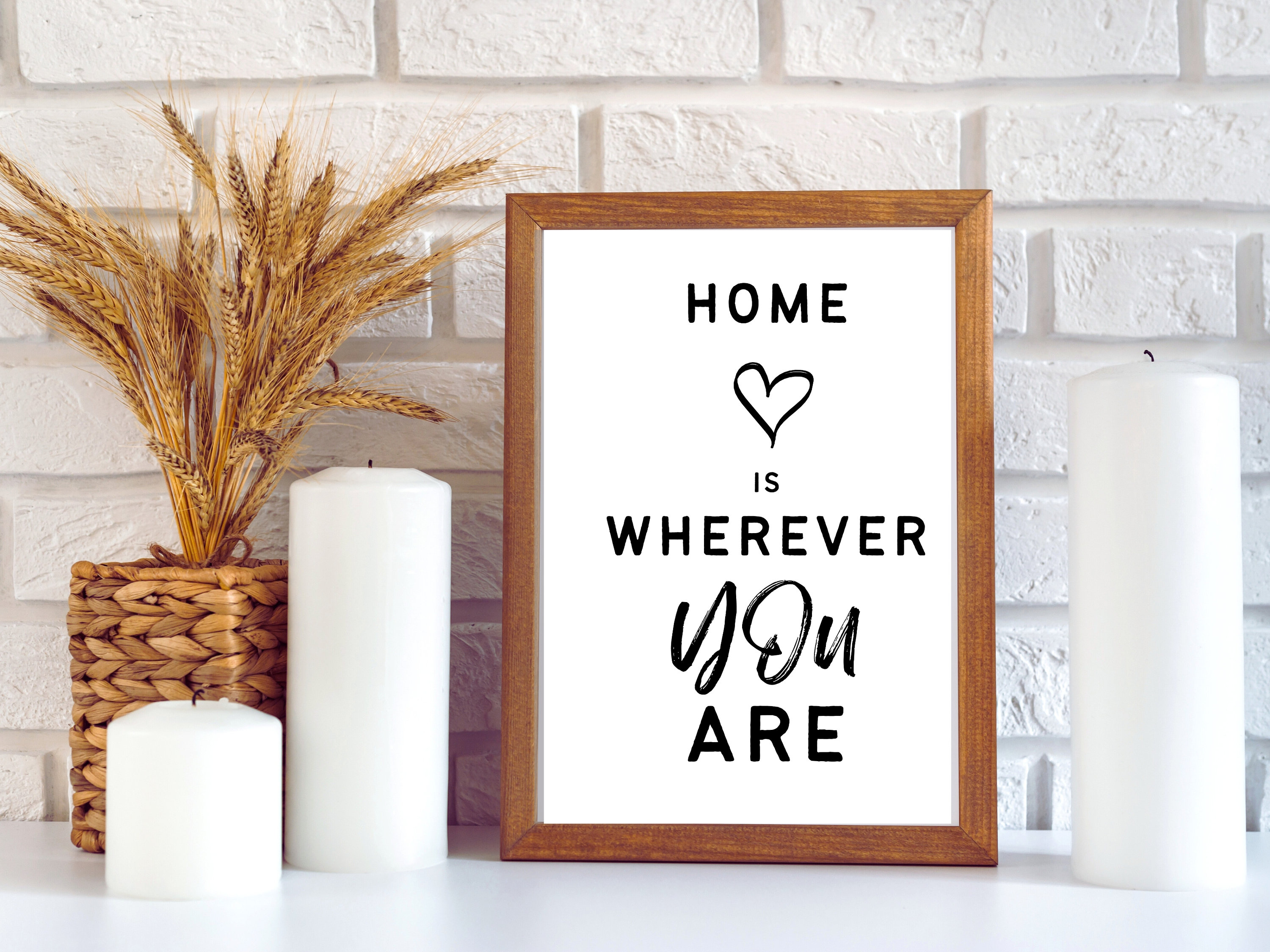Home is Wherever YOU Are Wall Art Print. Art Print. Family Quote. Quote ...