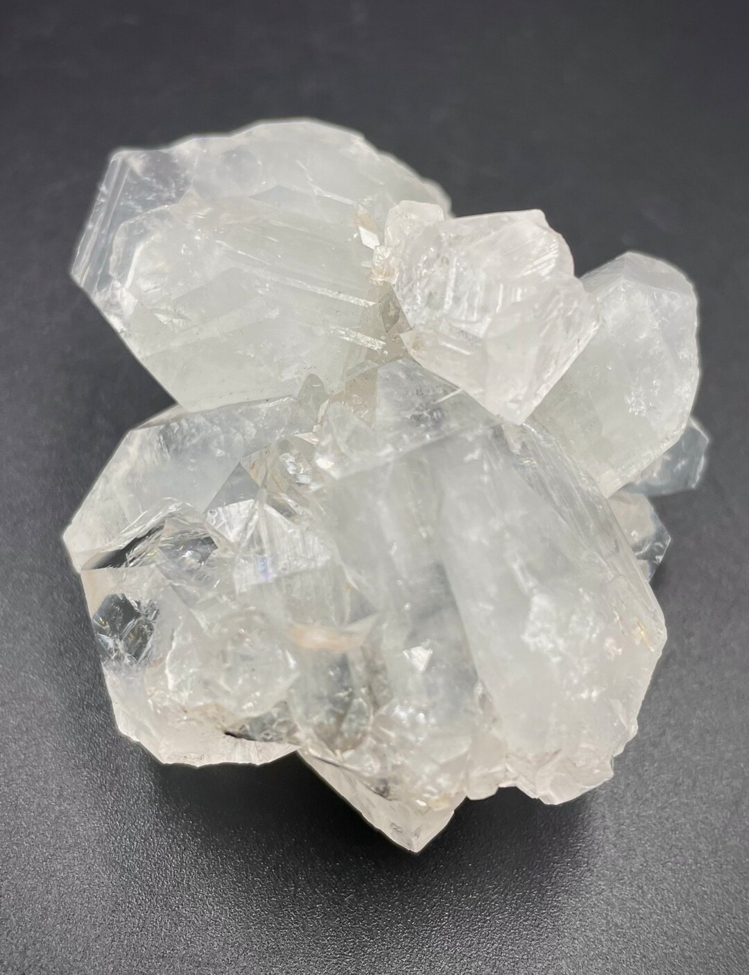 India Clear Green Pink Stilbite Apophyllite Flower Tabular Pearly Druzy ...