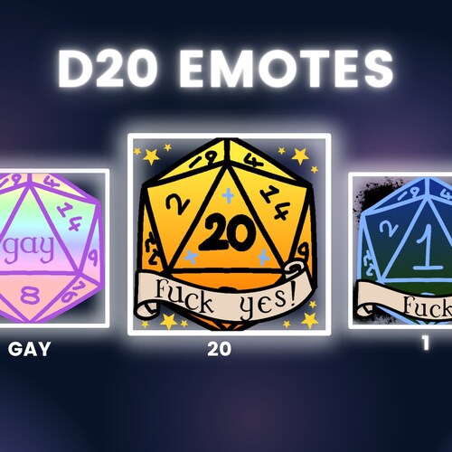 Dungeons and Dragons Emotes / D&D Set for Twitch and Discord / - Etsy