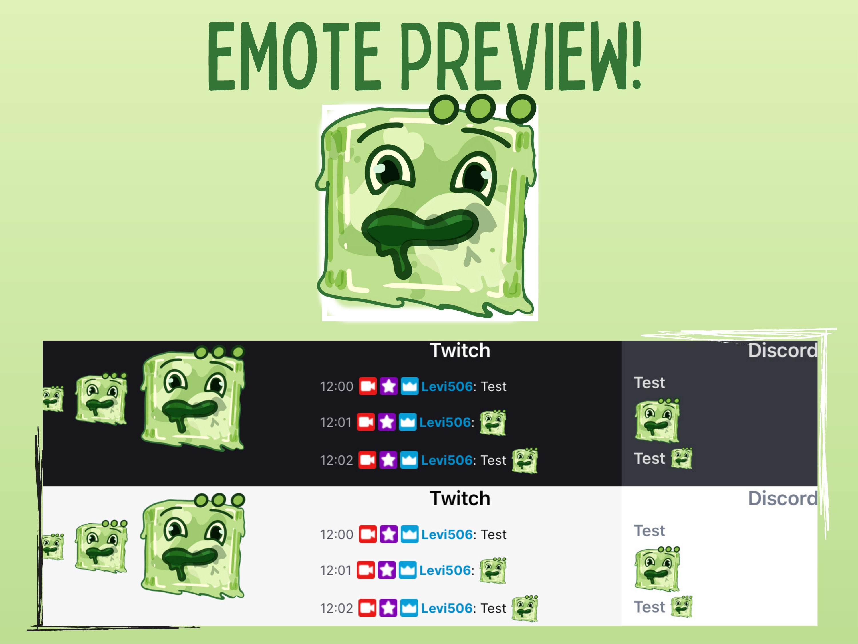Gelatinous Cube Emotes for Twitch or Discord D&D Monster Emote Set ...