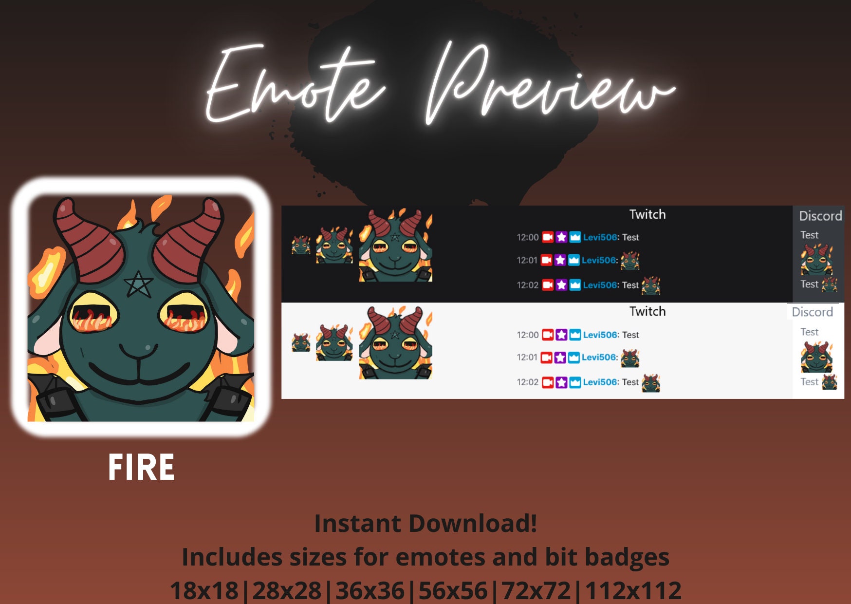 Baphomet Emotes | Cute Demon / Devil Emote Pack for Discord or Twitch ...