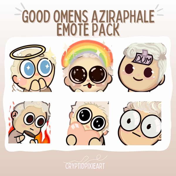 Good Omens Emotes - Etsy