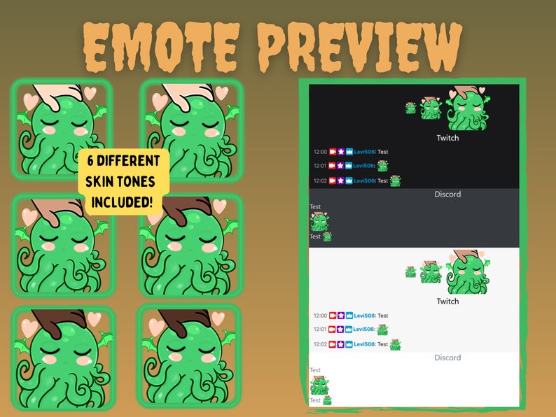10 Pack of Cthulhu Emotes Twitch, Youtube or Discord Instant Mind ...
