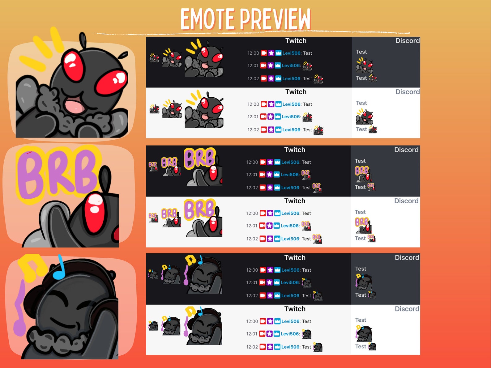 Mega Pack of 22 Mothman Emotes Emote Set for Twitch or Discord Cryptid ...