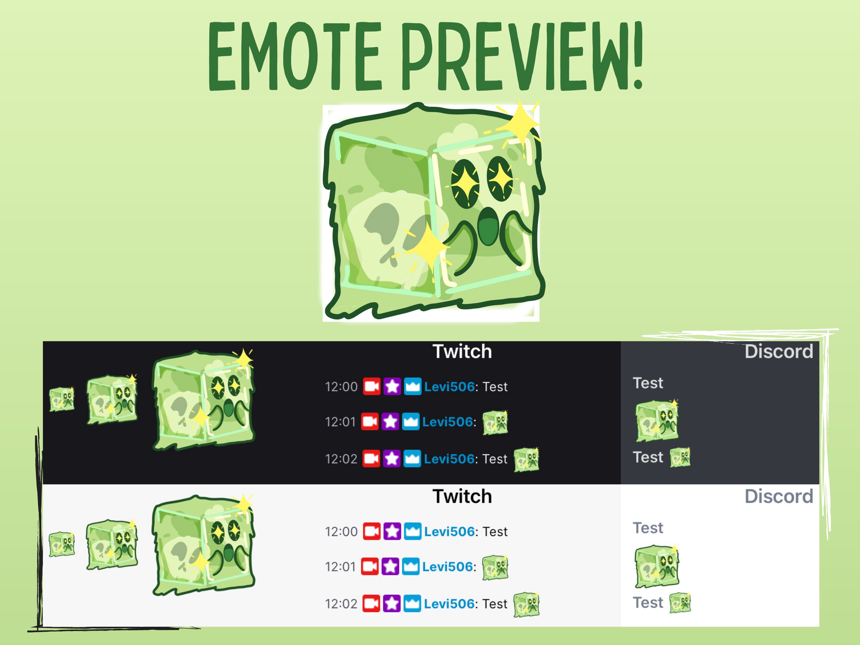 Gelatinous Cube Emotes for Twitch or Discord D&D Monster Emote Set ...