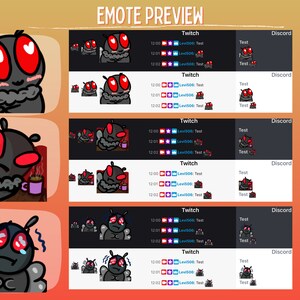 Mega Pack of 22 Mothman Emotes | Emote Set for Twitch or Discord ...