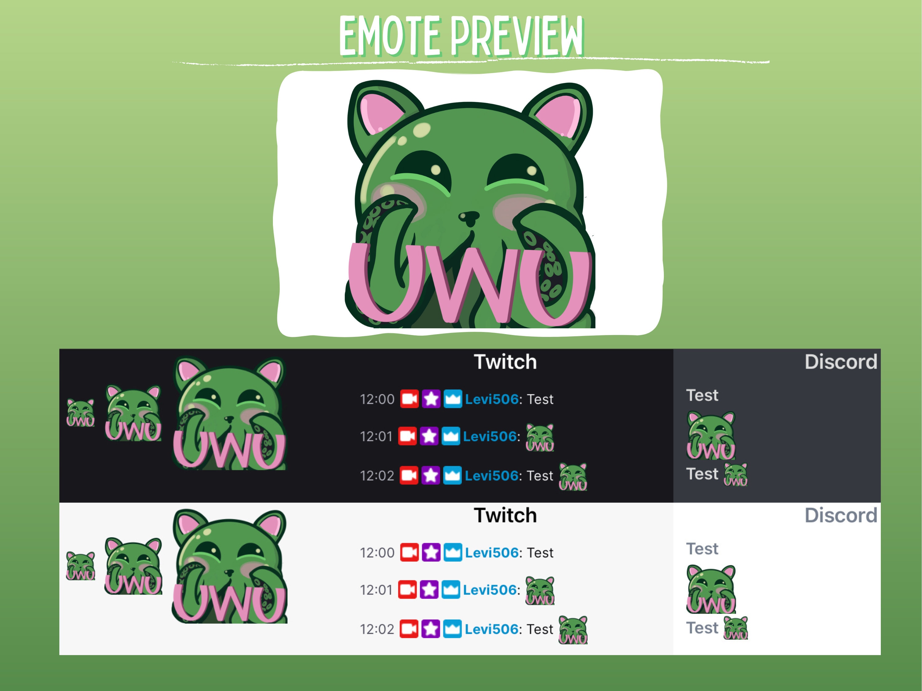 Cathulhu Emote Set Cat Cthulhu Emotes for Twitch or Discord - Etsy