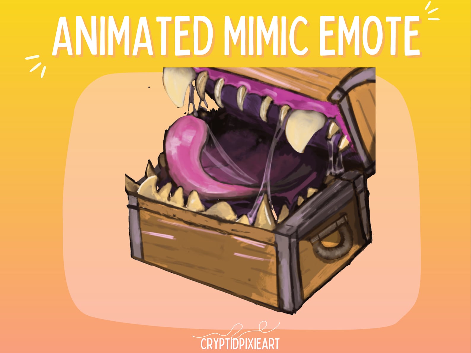 Animated Dnd Mimic Emote! 2x Free Variants Included! /tags: Streamer ...