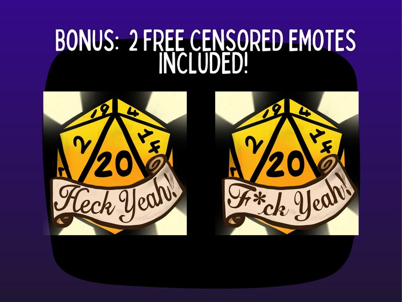 Natural 20 Twich or Discord Emote | Dice | Crit Success | Dnd Dungeons ...