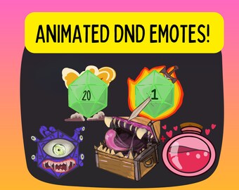 D20 Twitch or Discord Emote Set Dice Natural 20 Crit - Etsy