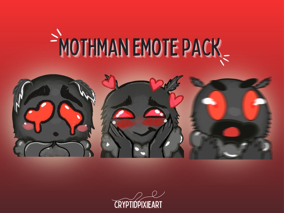 Mothman Emote Pack 3 for Twitch, Discord or Youtube - Etsy