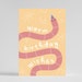Worm Birthday Wishes Greeting Cards - Cute Fun Modern Funny Birthday ...