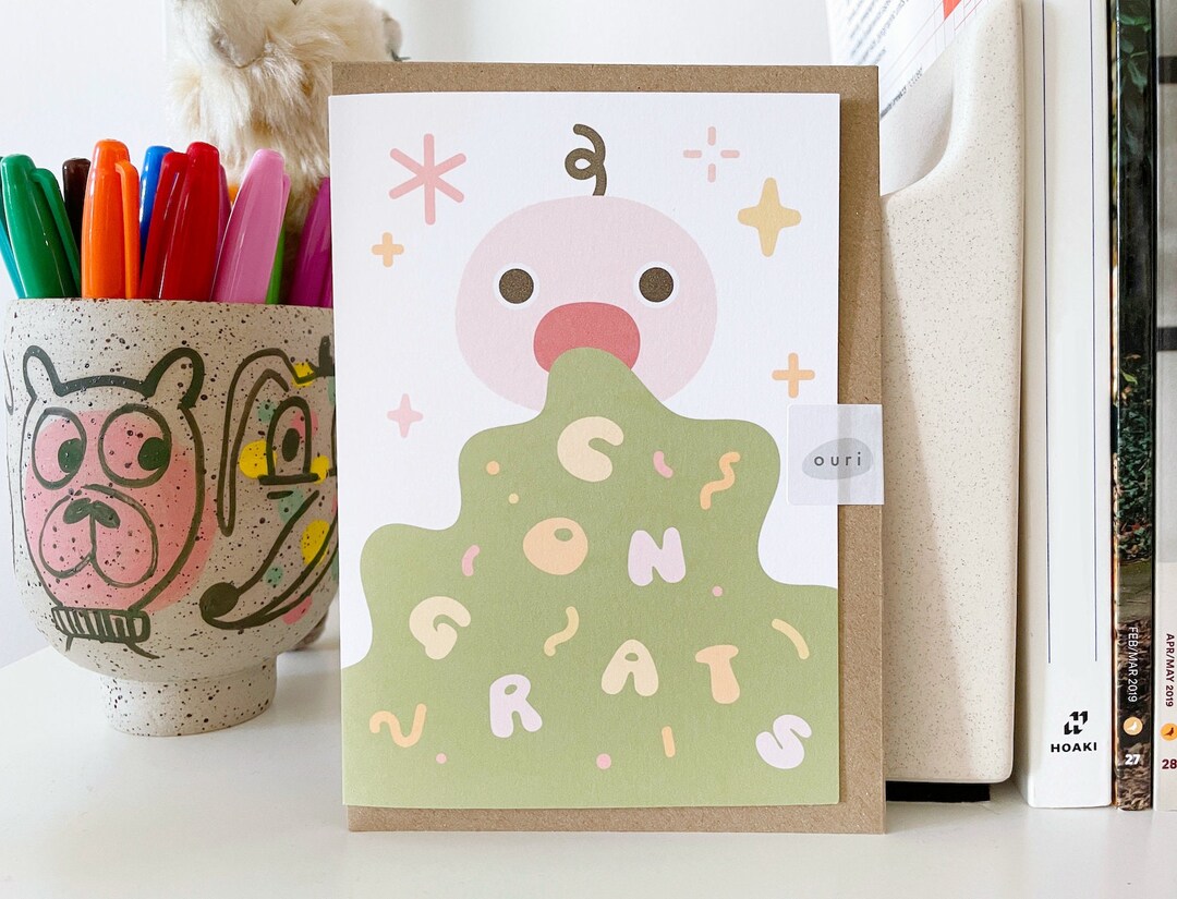 Congrats New Born Baby Puking Vomiting, Funny Cute Fun Congratulations ...