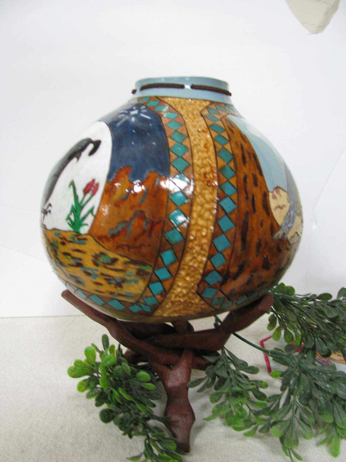 Day and Night the Desert Reveals a Pair of Gambles Quail Foraging While ...