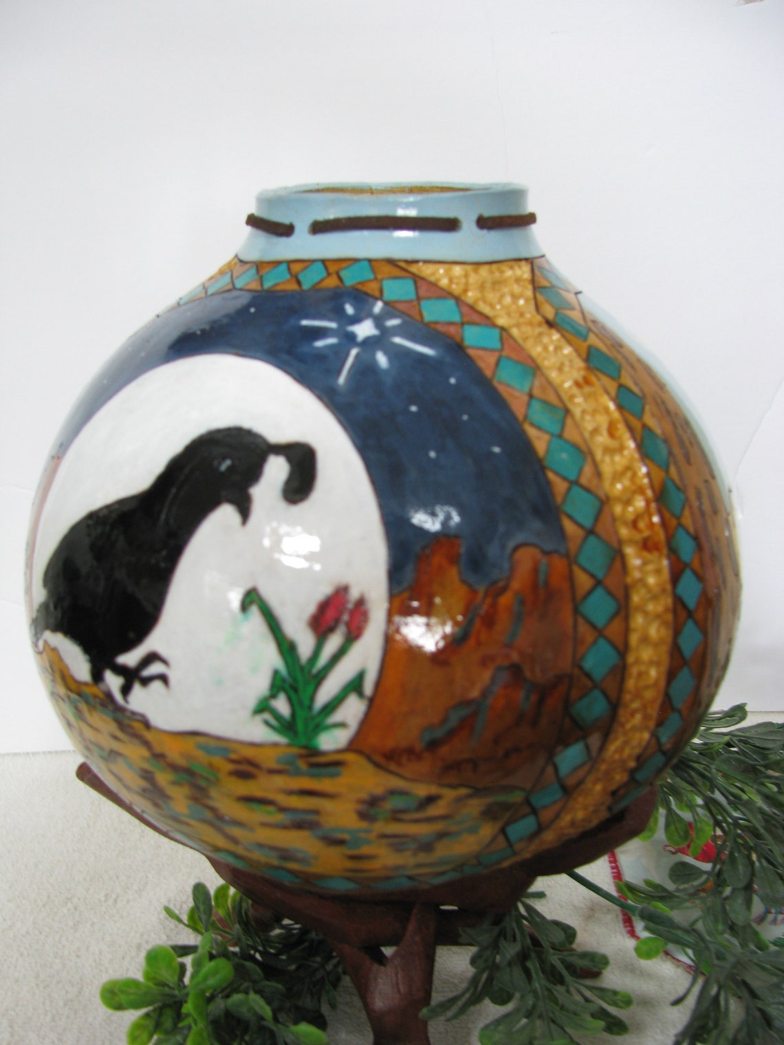 Day and Night the Desert Reveals a Pair of Gambles Quail Foraging While ...