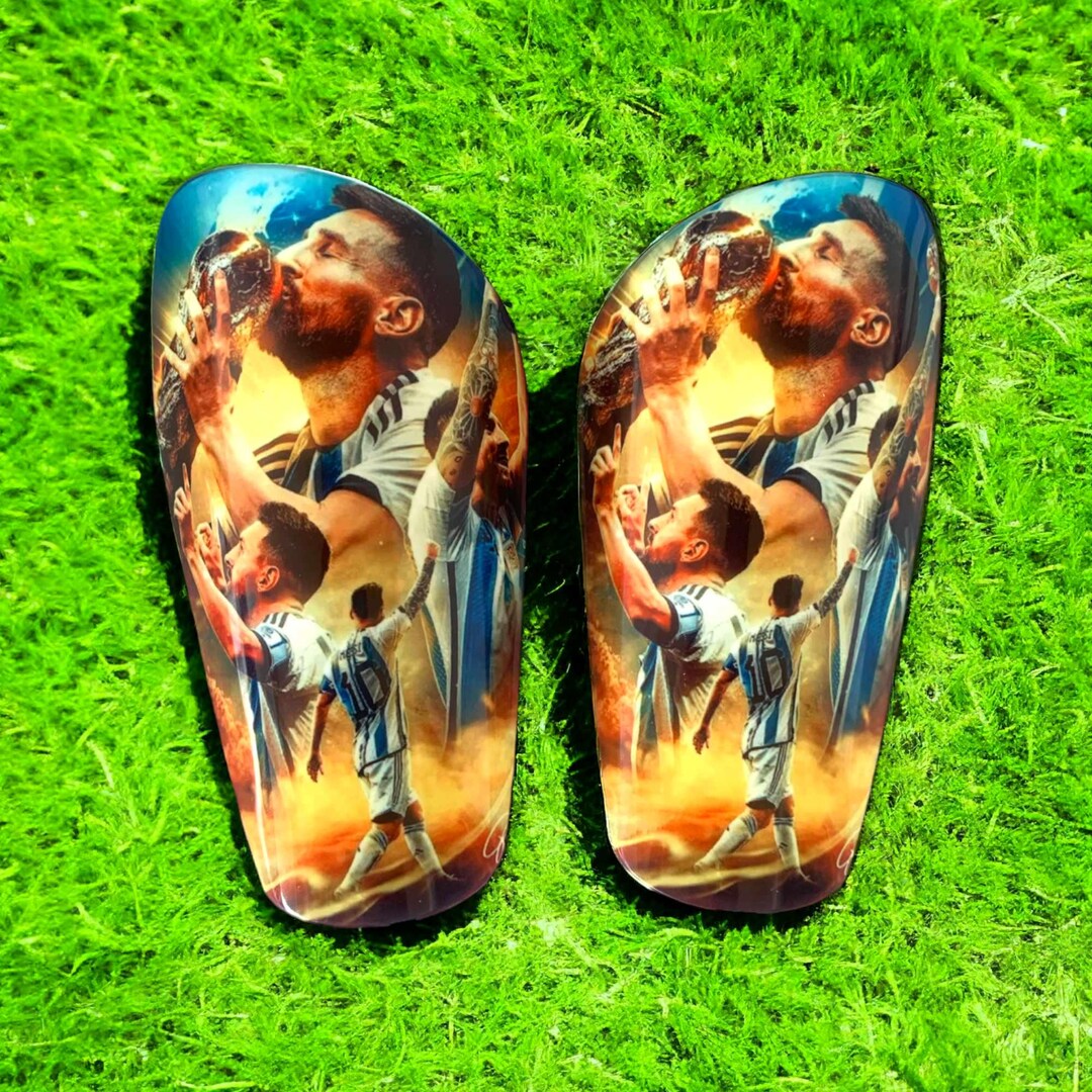 Custom Shin Guards Soccer Mesi 1, Lightweight and Unique Designs for ...
