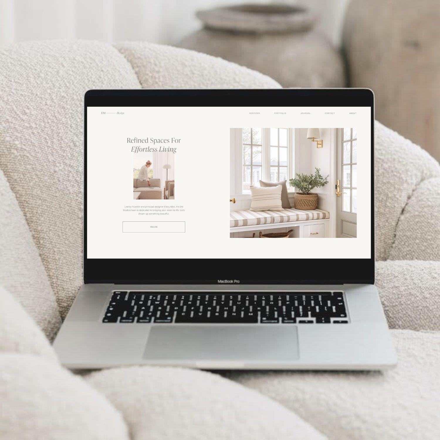 Interior Design Website Template | Squarespace Template | Website ...