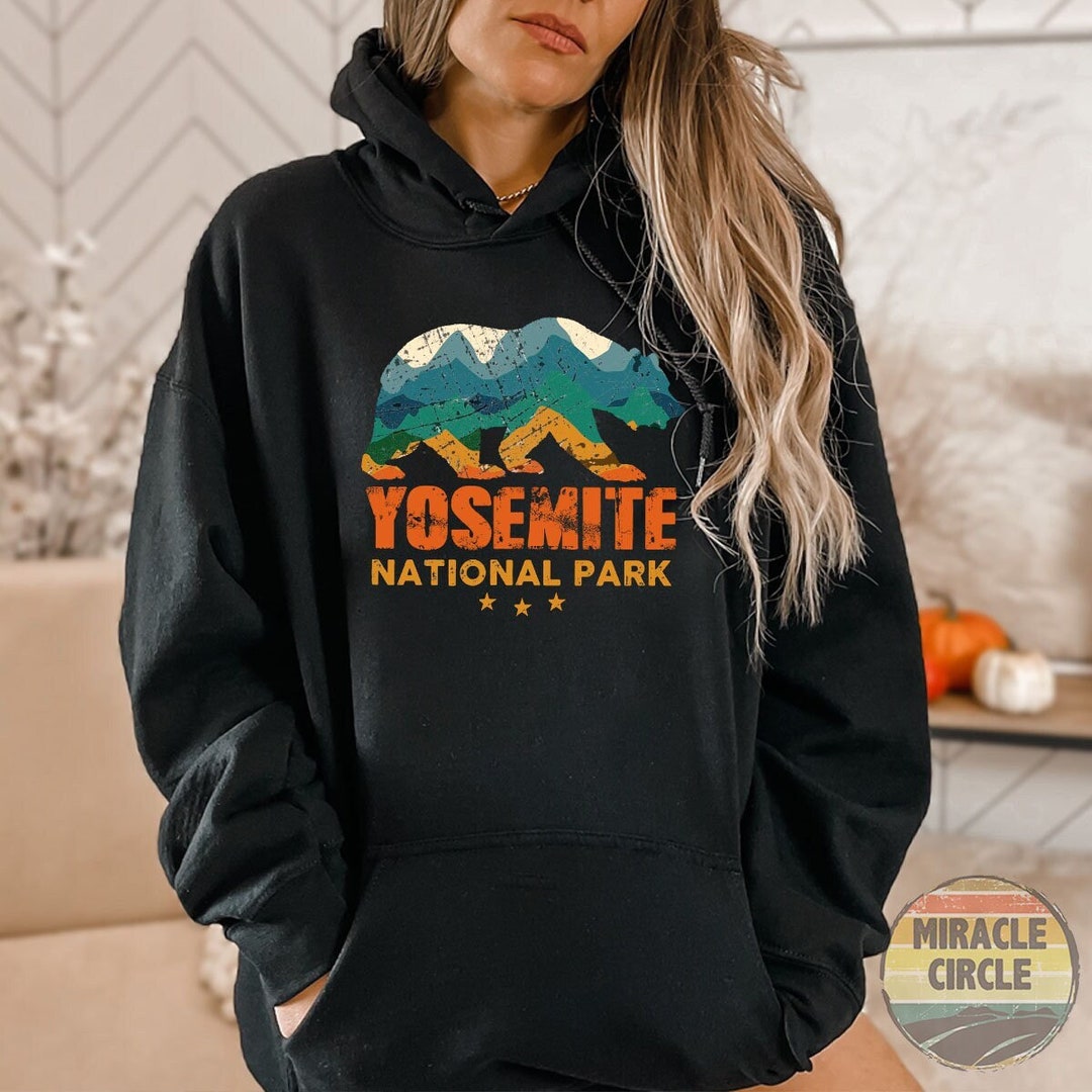 Yosemite Hoodie - Yosemite Nationalpark Bär Hoodie - Etsy.de
