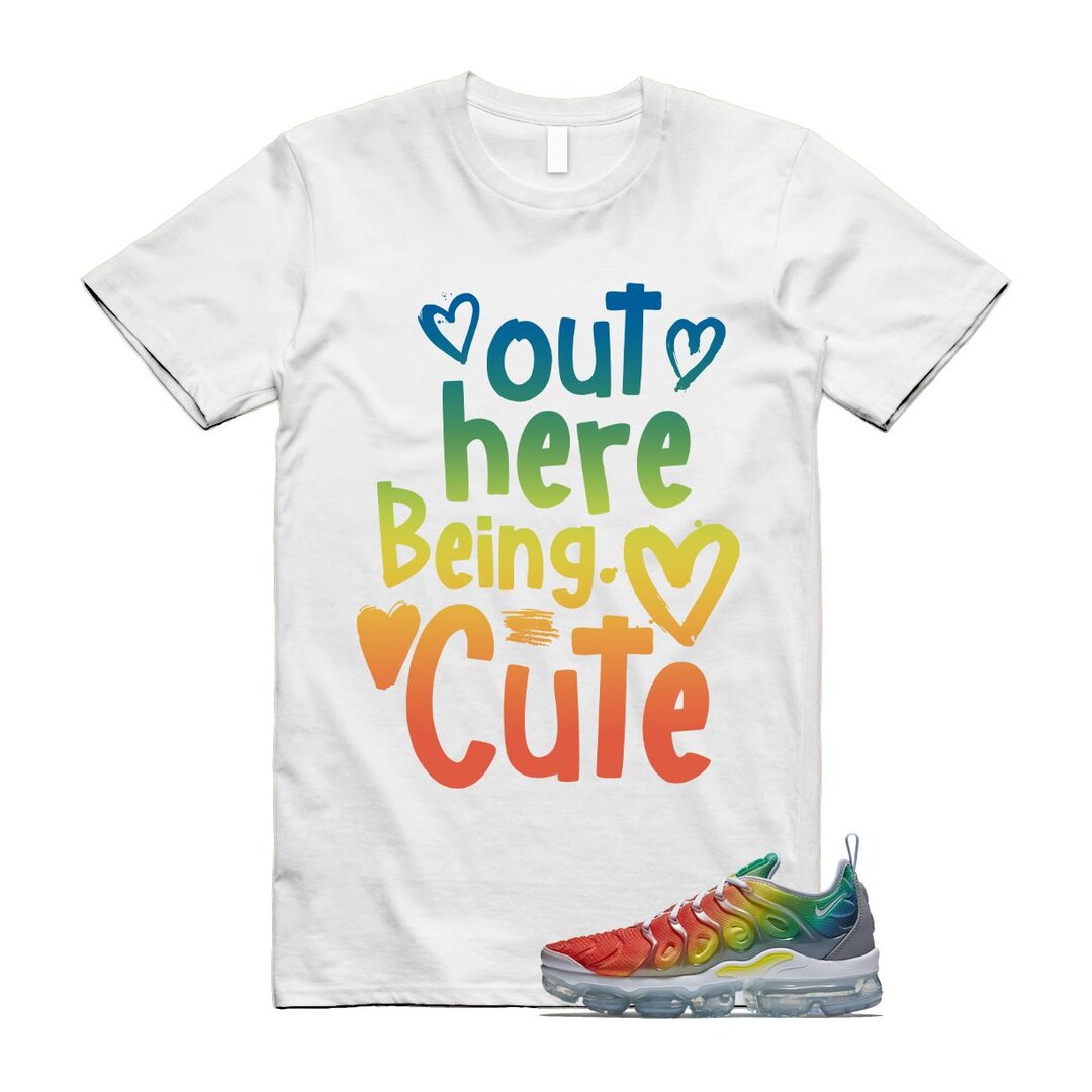 Vapormax Rainbow Air Plus White Neptune Blue Dynamic Yellow T Shirt ...