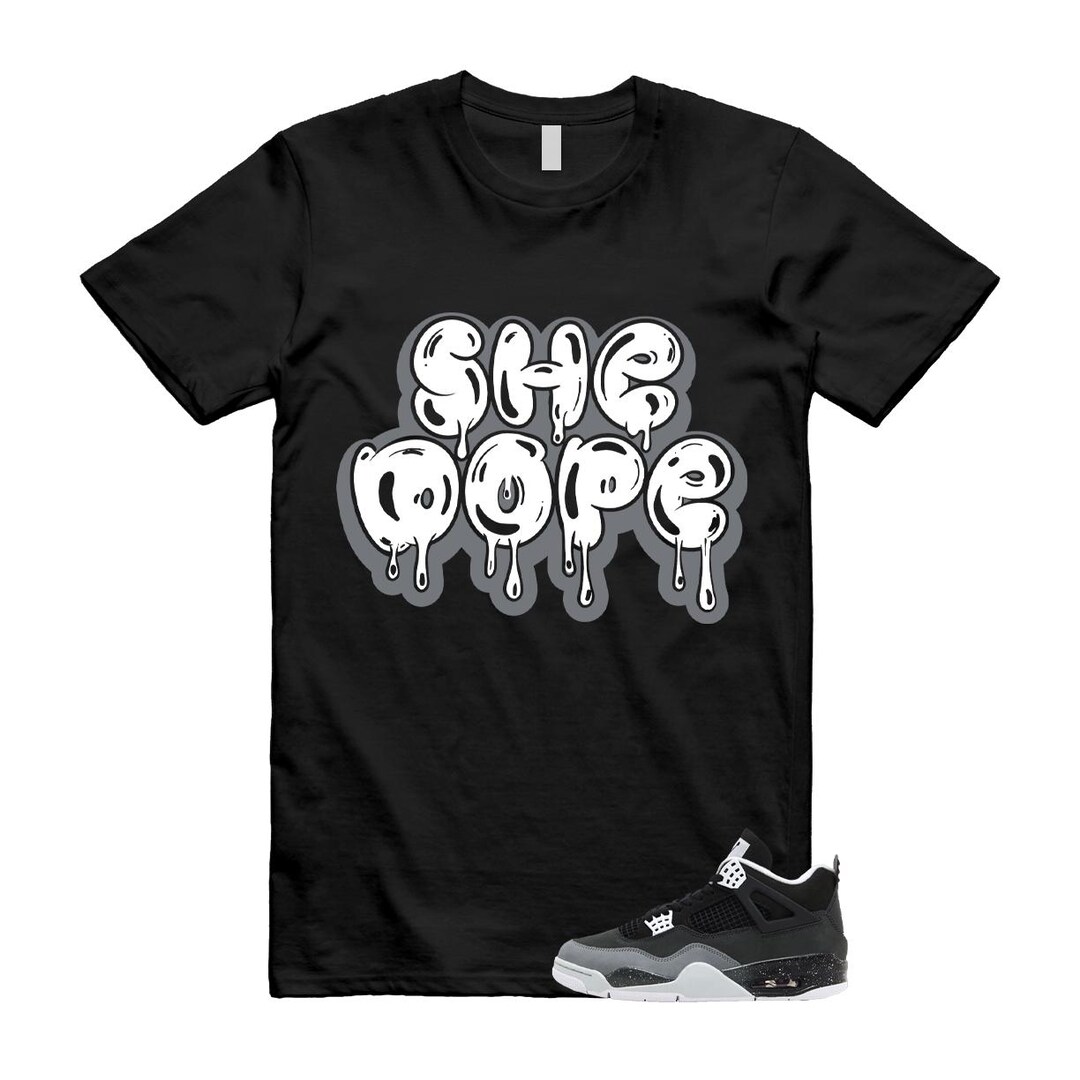 4 Fear Black White 2024 Anthracite Pure Platinum T Shirt Match SHE DOPE ...