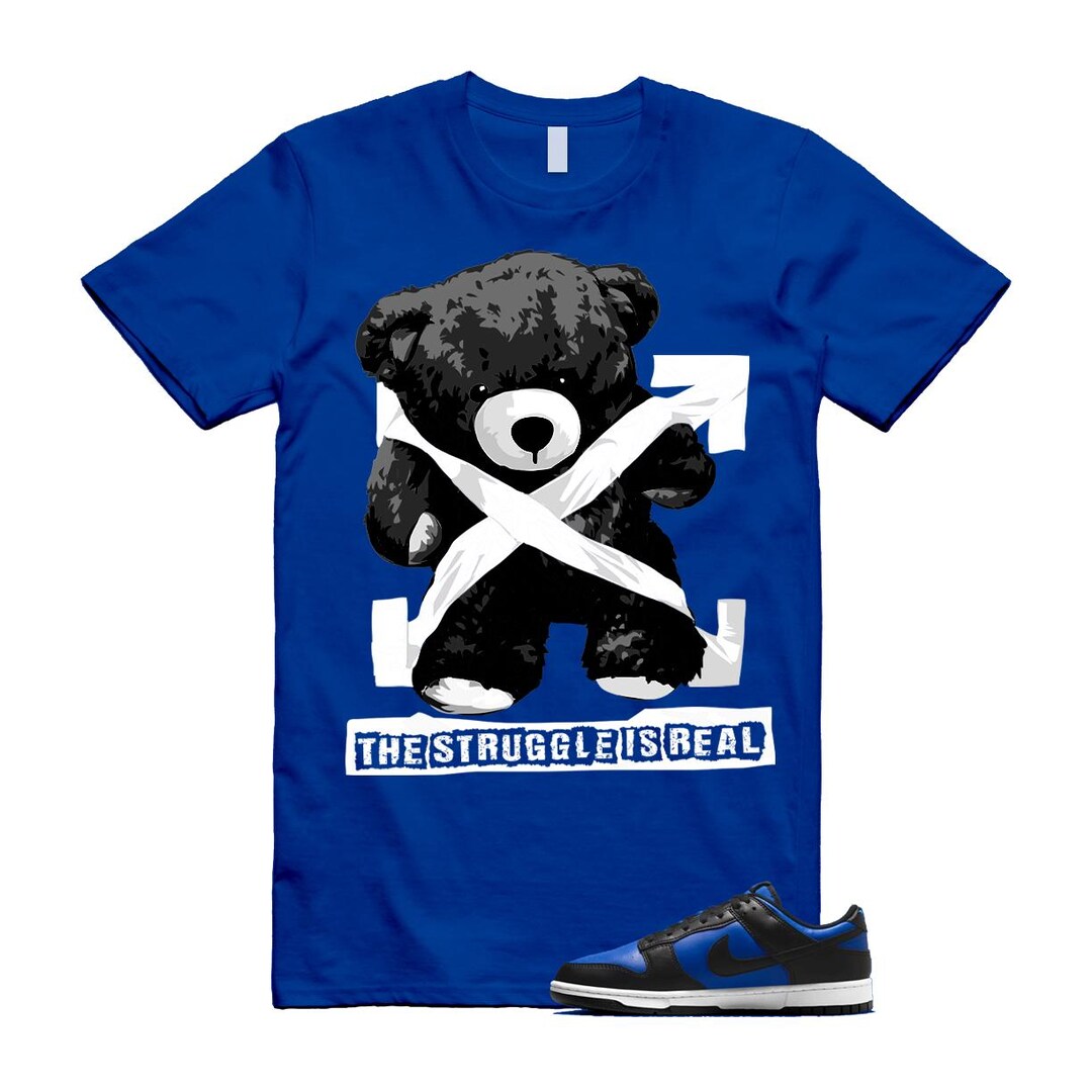 Dunk Hyper Royal Black White T Shirt Match STRUG - Etsy