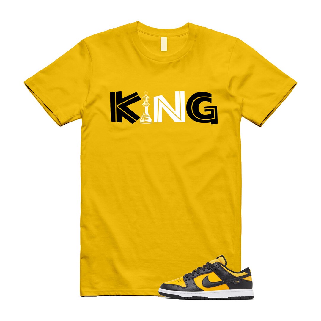 Dunk Reverse Goldenrod University Gold Black White Low T Shirt Match ...