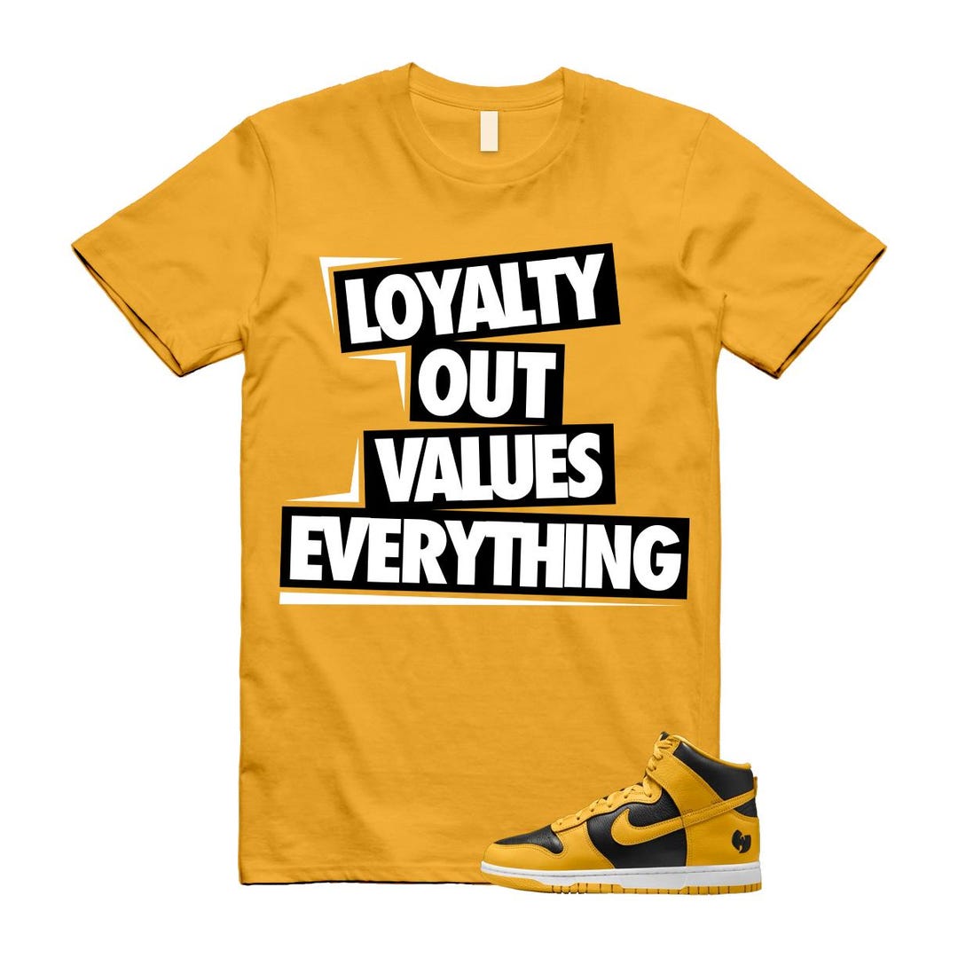Dunk Tang Black Pollen White Yellow Gold High T Shirt Match LOVE - Etsy