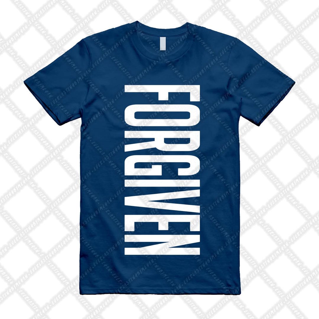 12 French Blue White T Shirt Match FORGIVEN - Etsy