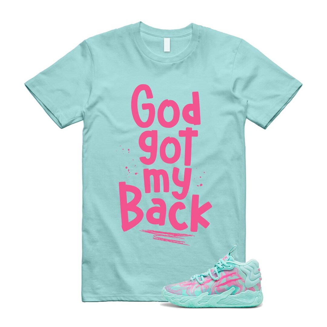 Miami Lamelo Ball MB.03 Teal Pink T Shirt Match GOD - Etsy