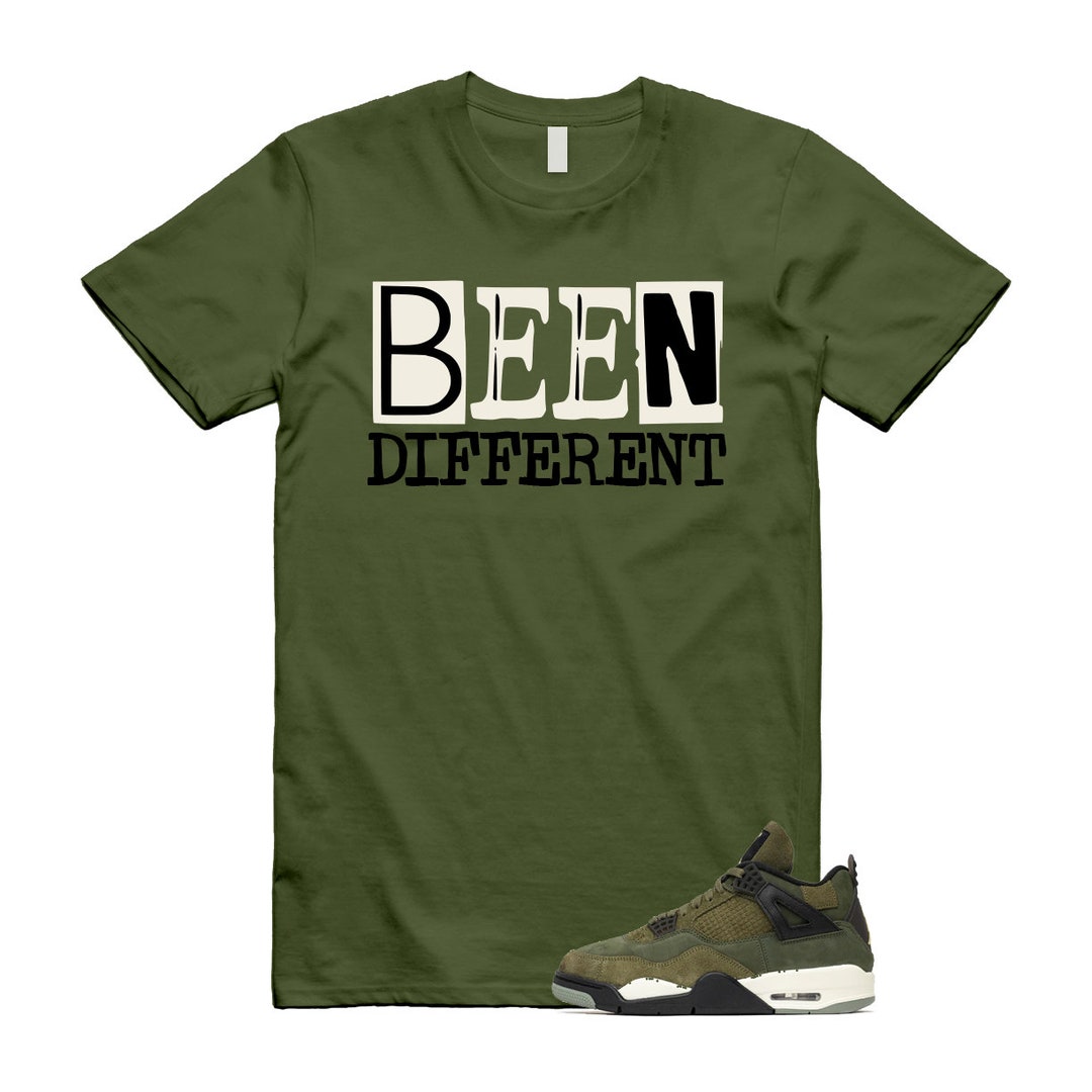 4 Olive Craft Medium SE Pale Vanilla Khaki Black Sail T Shirt Match ...