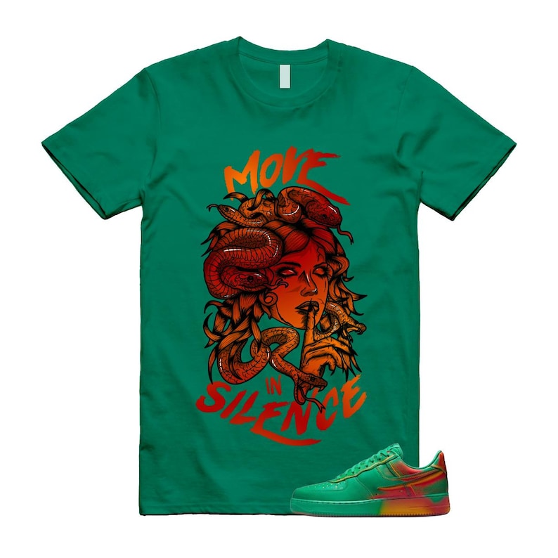 Air Force 1 Stadium Green Crimson Laser Orange Low '07 T Shirt Match ...