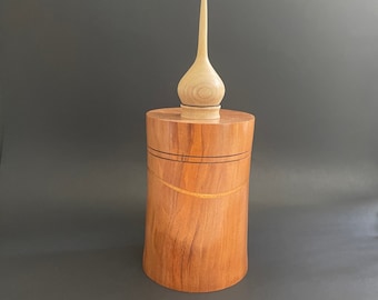 Lathe Turned Wooden Lidded Box - Etsy