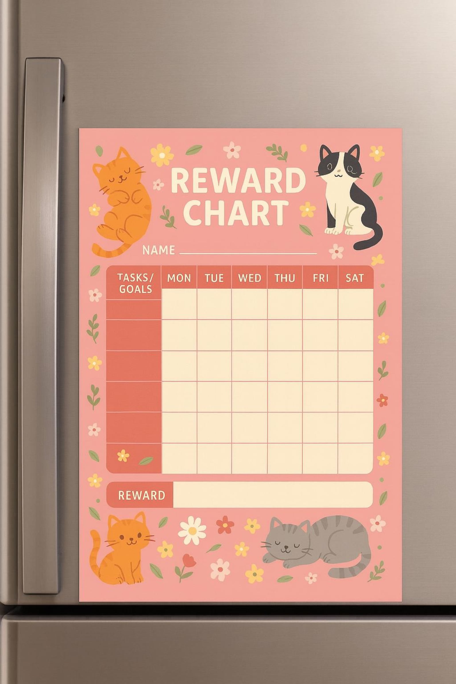 A Kitten Reward/ Chore Chart PDF - Etsy