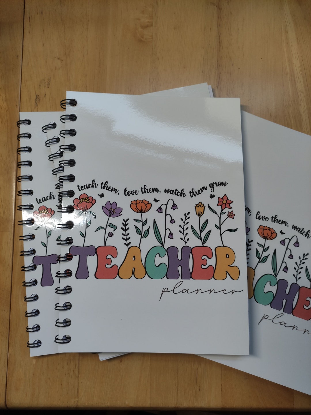 A5 Teacher Planner Lesson Notebook Daily Organiser Productivity Spiral ...