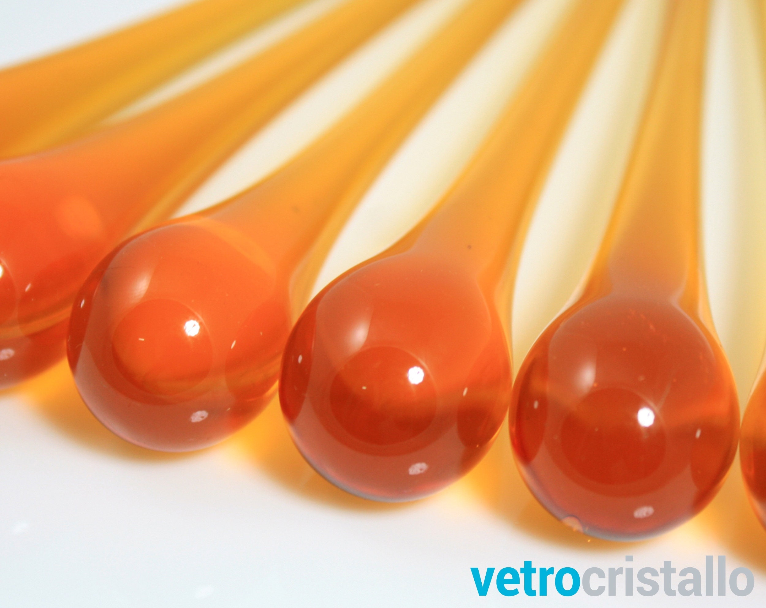 Murano Glass Amber Lamp Shade Drops: Chandelier Restoration (set of 5 ...