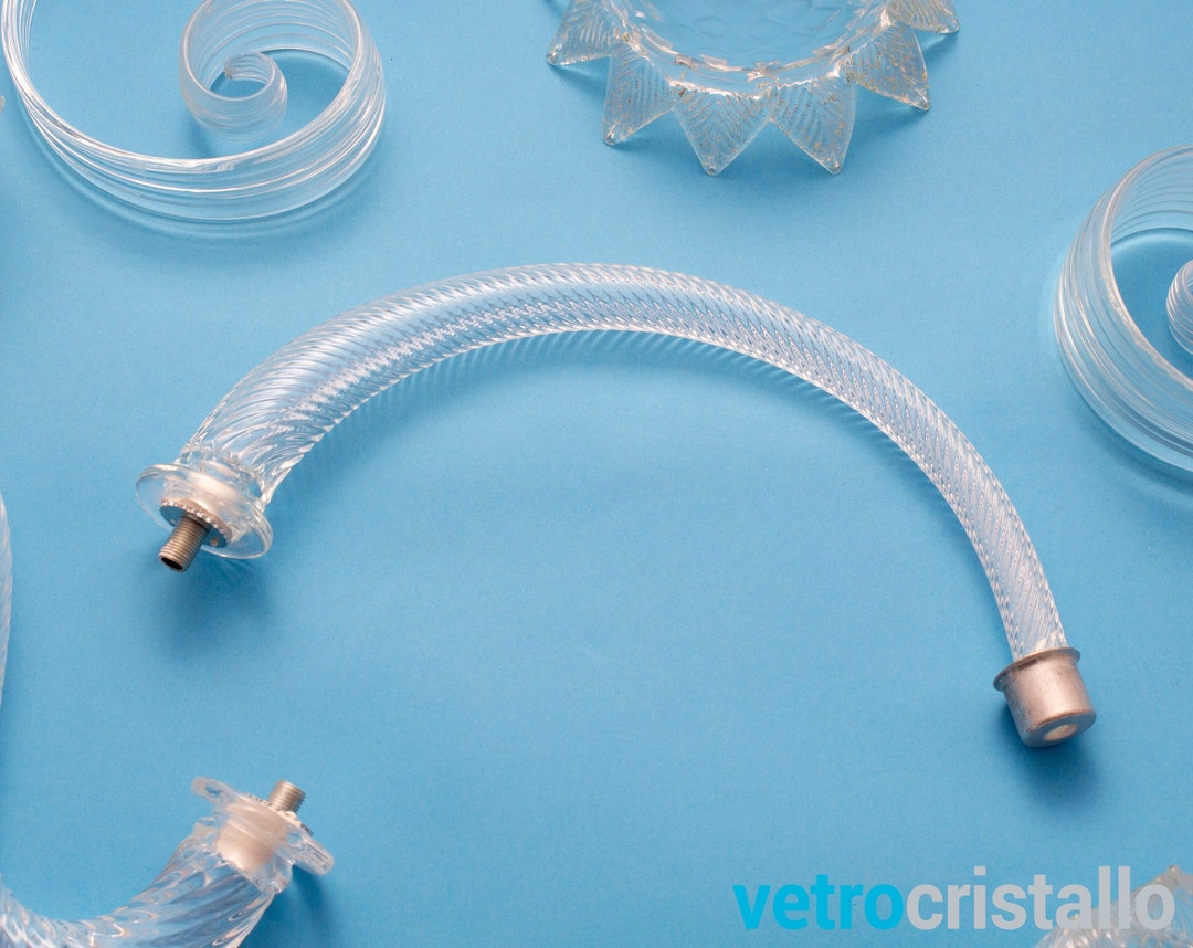 Replacement Arm 24 Cm Down for Murano Glass Chandelier Transparent ...