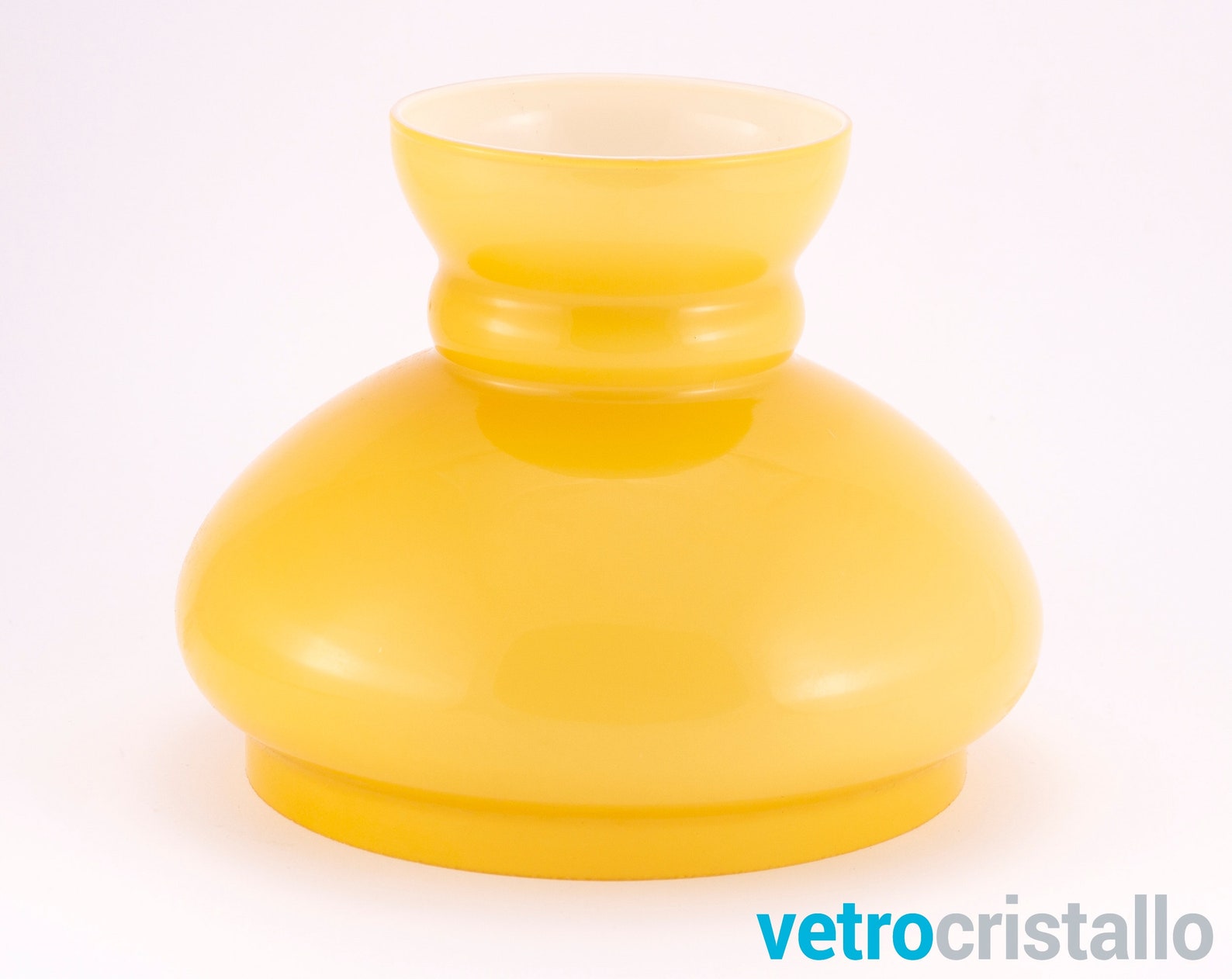 Vintage Old America Style Bell Diffuser Glass Shiny Amber Color - Etsy