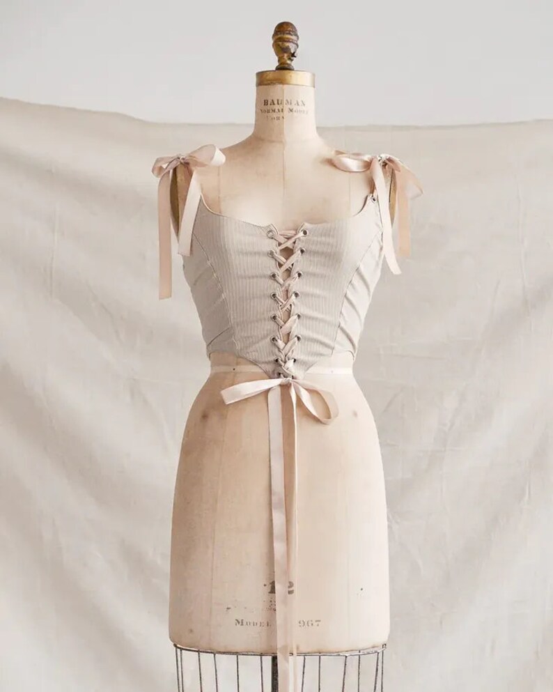 Milkmaid Corset Bustier Corset Top Y2k Top Etsy