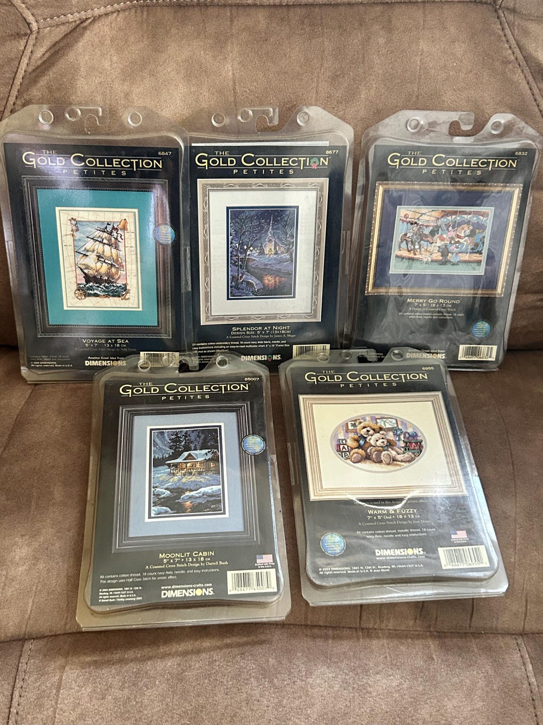 Vintage Cross Stitch Kits-the Gold Collection Petites-dimensions-each ...
