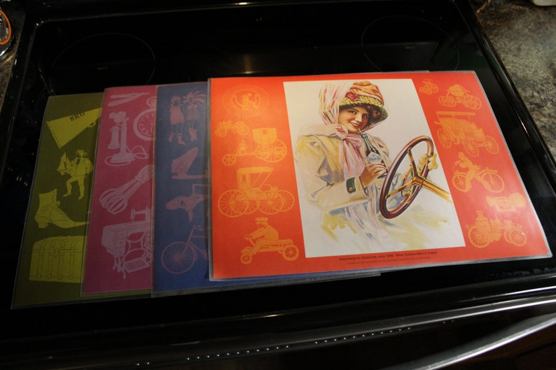 Vintage Coca-cola Laminated Place Mats - Set of 4 - All Different ...