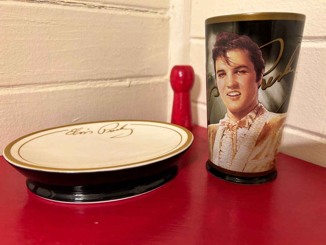 Elvis Presley Bathroom Set Includes Soap Dish and Tumbler-bradford ...