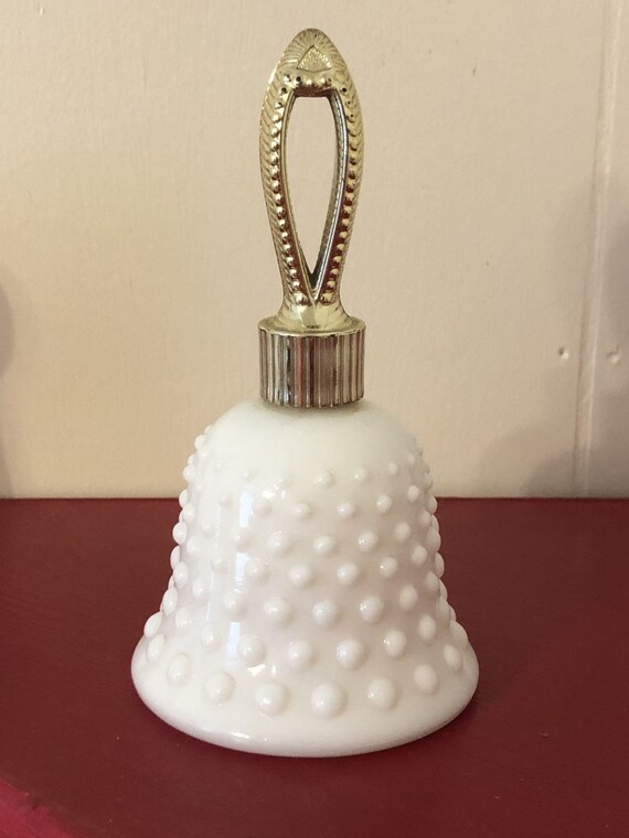 Avon Vintage Milk Glass Hobnob Bell Sweet Honesty Cologne | Etsy