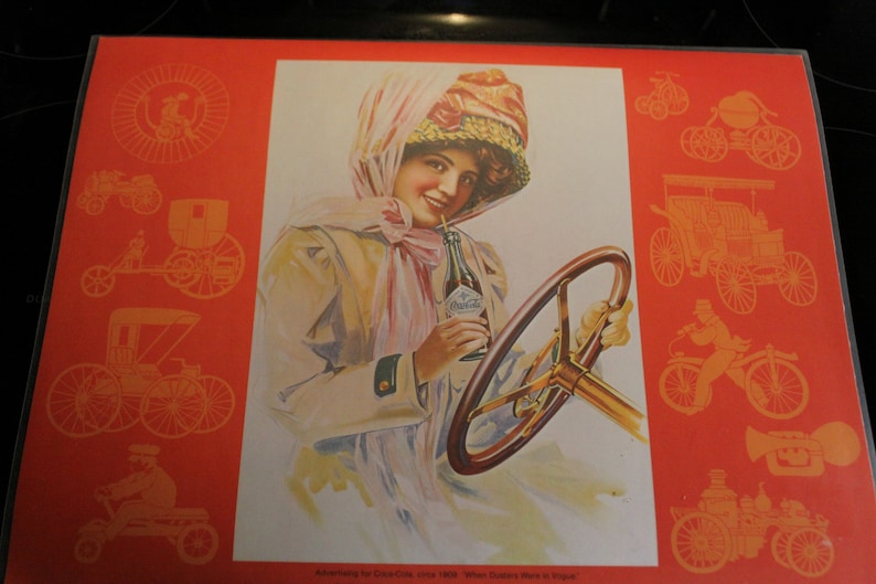 Vintage Coca-cola Laminated Place Mats - Set of 4 - All Different ...