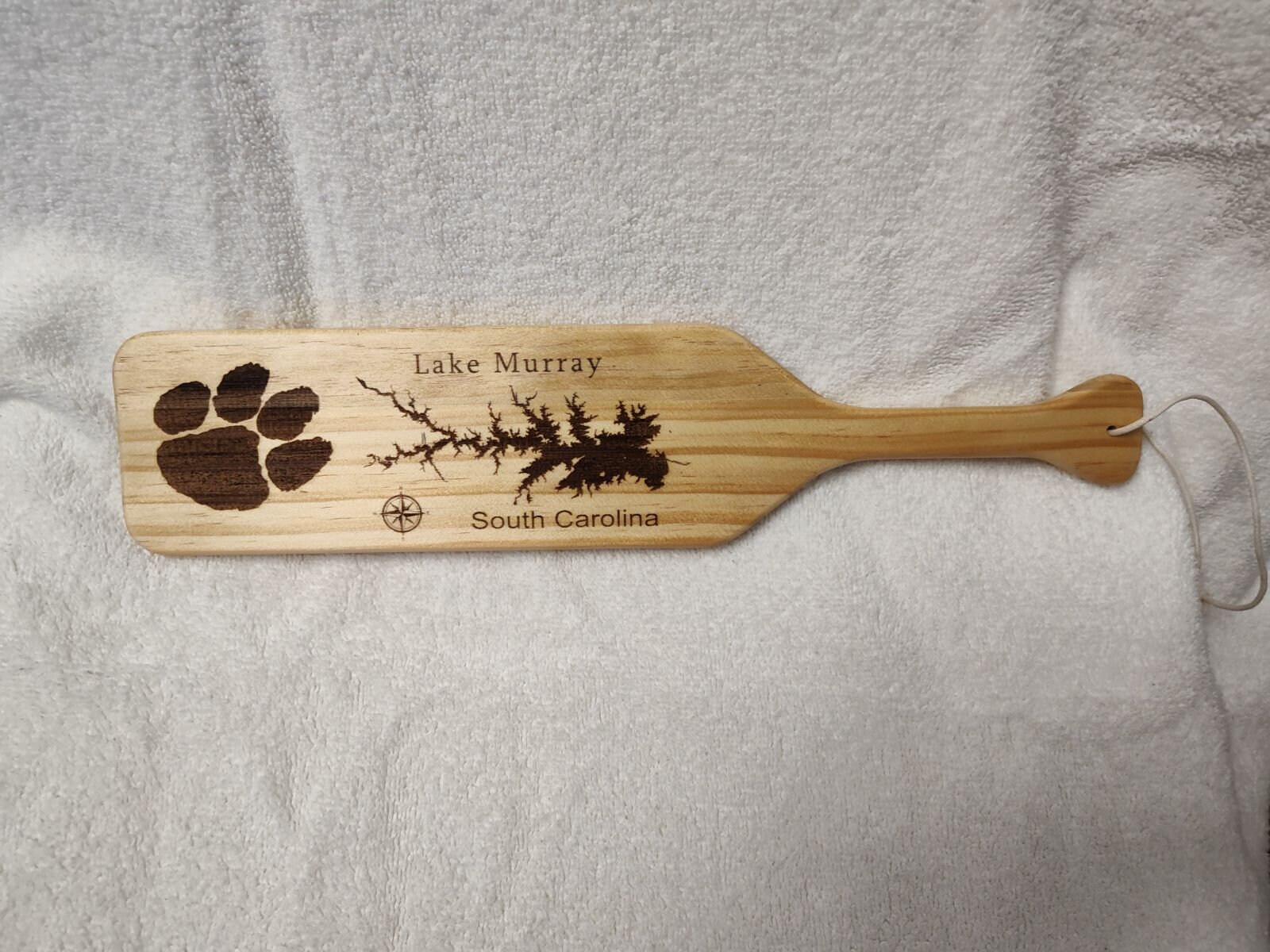 Laser Engraved 15' Wooden Paddle-south Carolina, Lake Murray, Gamecocks ...