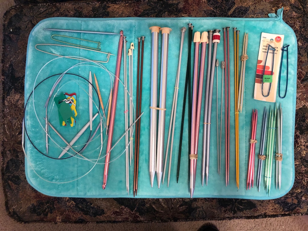 Large Lot of Knitting Supplies-includes Everything Shown-free SHIPPING ...