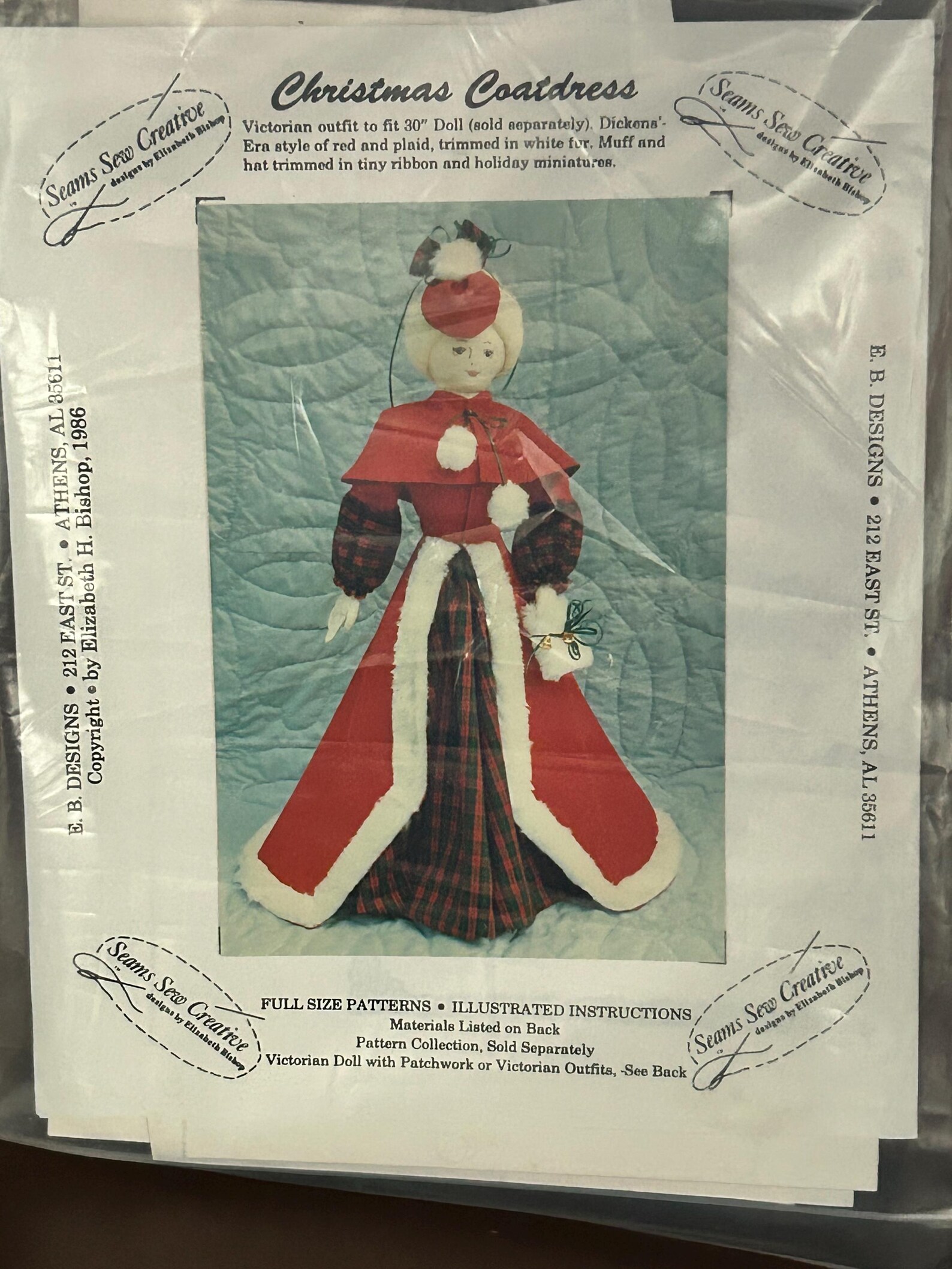 Patterns for 30"/32" Victorian Doll Clothes-never Cut-full Size Pattern ...