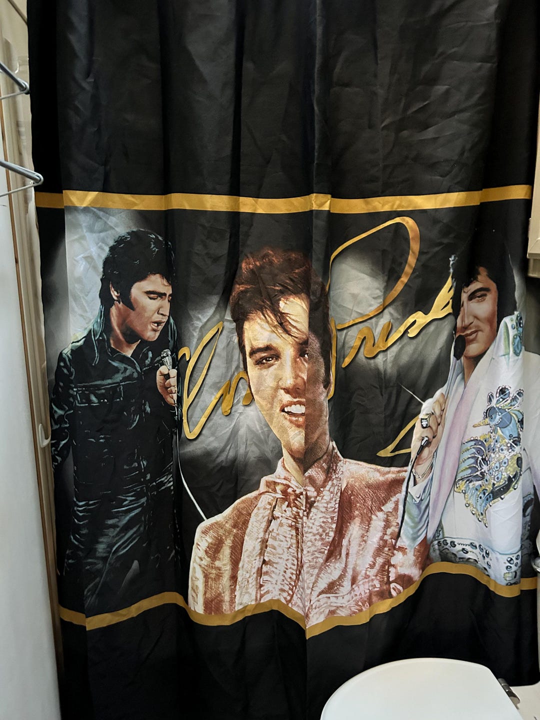 Elvis Presley Shower Curtain-standard Size-bradford Exchange Elvis ...
