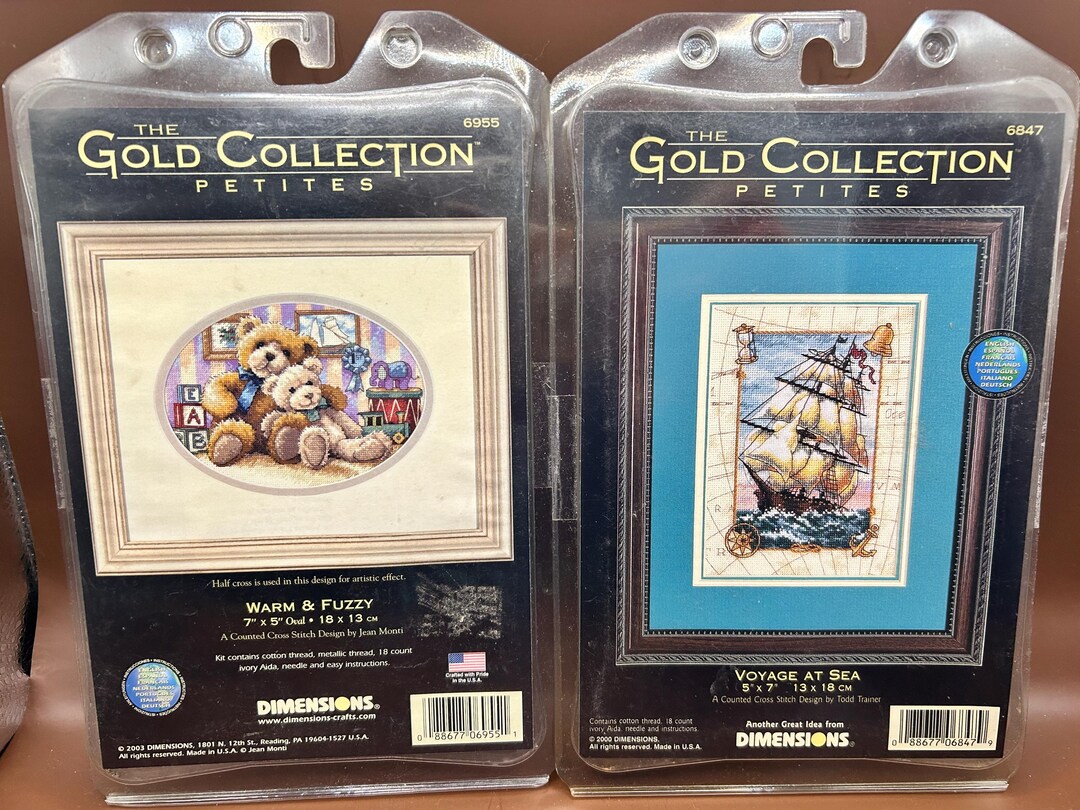 Vintage Cross Stitch Kits-the Gold Collection Petites-dimensions-warm ...